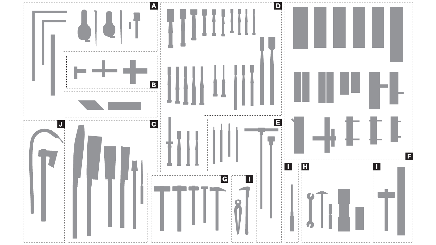 The tools used in The Craft of Carpentry – Japan House London